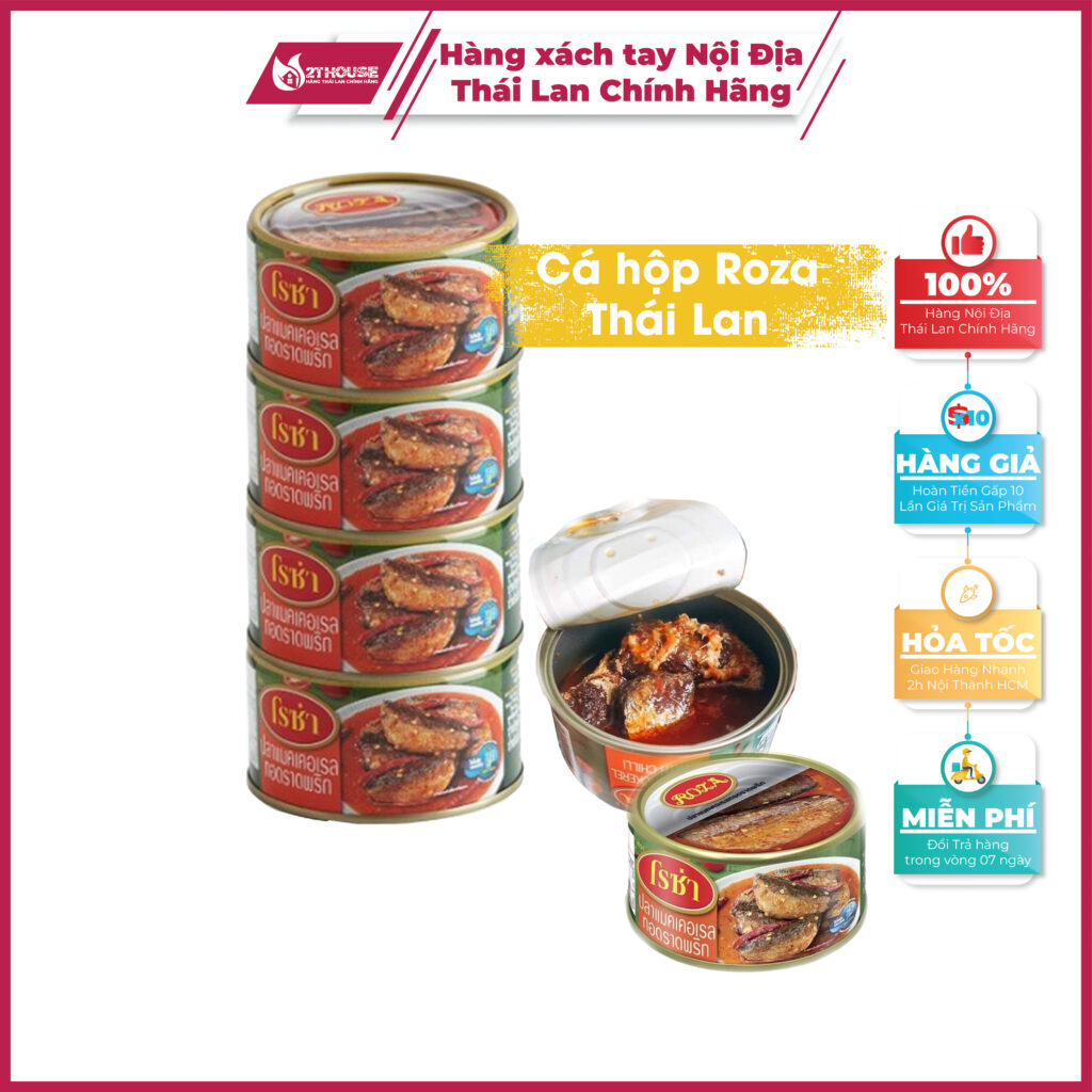 Cá hộp Roza chiên sốt chua cay siêu thơm ngon Thái Lan - Hàng Xách Tay ...