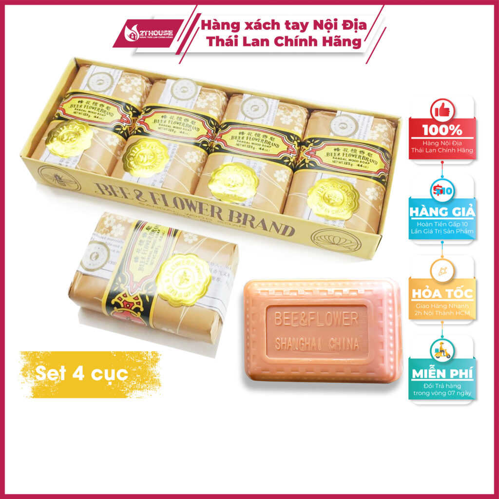 Xà phòng tắm trầm con ong Bee Flower Soap Thái Lan - Hàng Thái Lan Xách ...